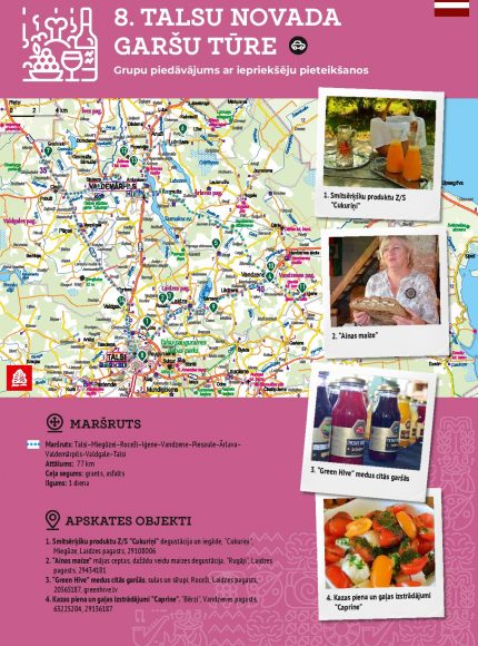 Talsu pilsētas tūrisma karte - Visit Talsi